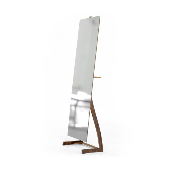RobertAllenFabric Bend Walnut Full Length Mirror | Perigold